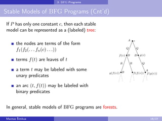 RuleML2015: Binary Frontier-guarded ASP with Function Symbols | PPT