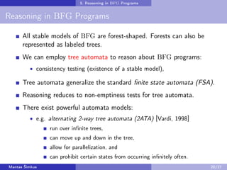 RuleML2015: Binary Frontier-guarded ASP with Function Symbols | PPT