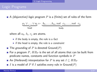 RuleML2015: Binary Frontier-guarded ASP with Function Symbols | PPT