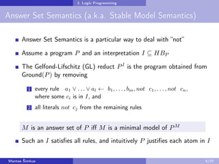 RuleML2015: Binary Frontier-guarded ASP with Function Symbols | PPT