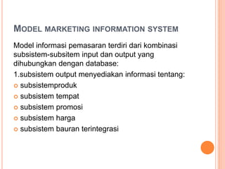 Sim marketing informasi system | PPT