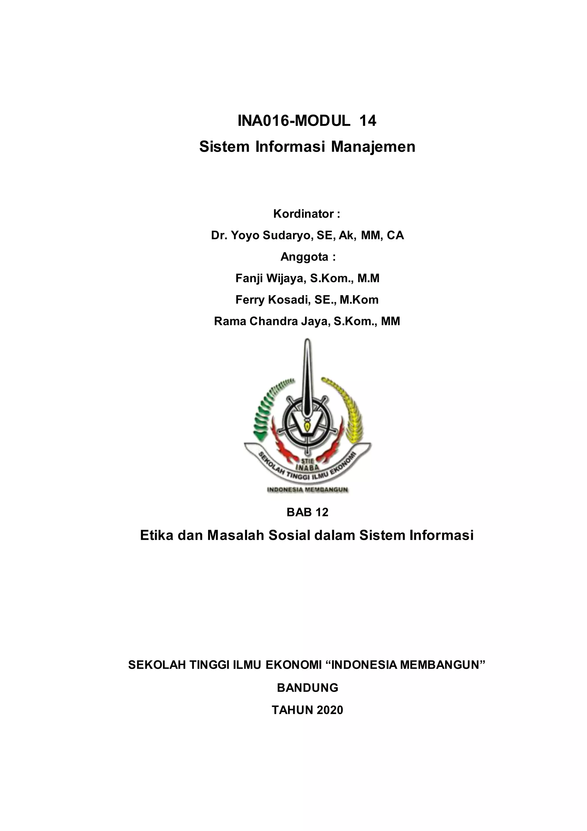 Sim modul 14 bab 12 Rama | PDF