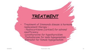 Simmonds Disease | PPTX