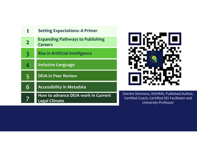 Simmons "DEIA in the Scholarly Landscape: Building a DEIA Action Plan ...