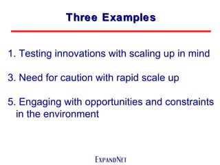 Beyond Scaling Up: Learning from ExpandNet | PPT