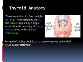 Thyroid Gland - part 1 | PPTX