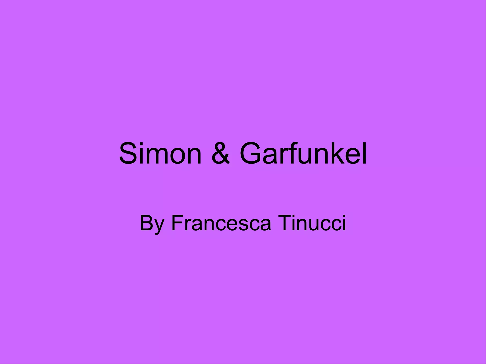 Simon & garfunkel 2 | PPT