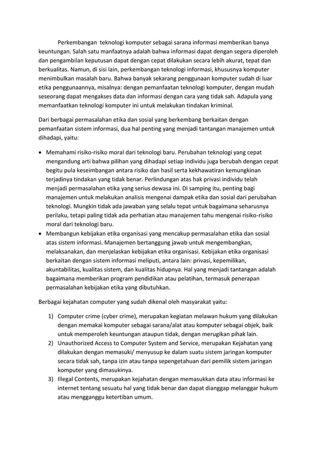 SIM 11,Novia Indriani, Hapzi Ali,Implikasi Etis TI, Universitas Mercu ...