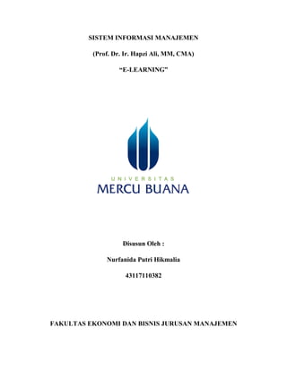 Sim, nurfanida putri hikmalia, hapzi ali, e learning, universitas mercu ...