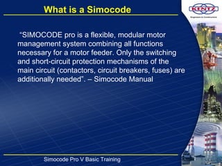 Simocodes at Dwaalboom | PPT