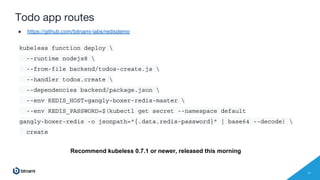 RedisConf18 - Using Redis as a Backend in a Serverless Application With Kubeless | PPT