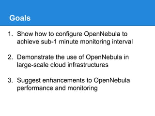Monitoring Large-scale Cloud Infrastructures with OpenNebula | PDF