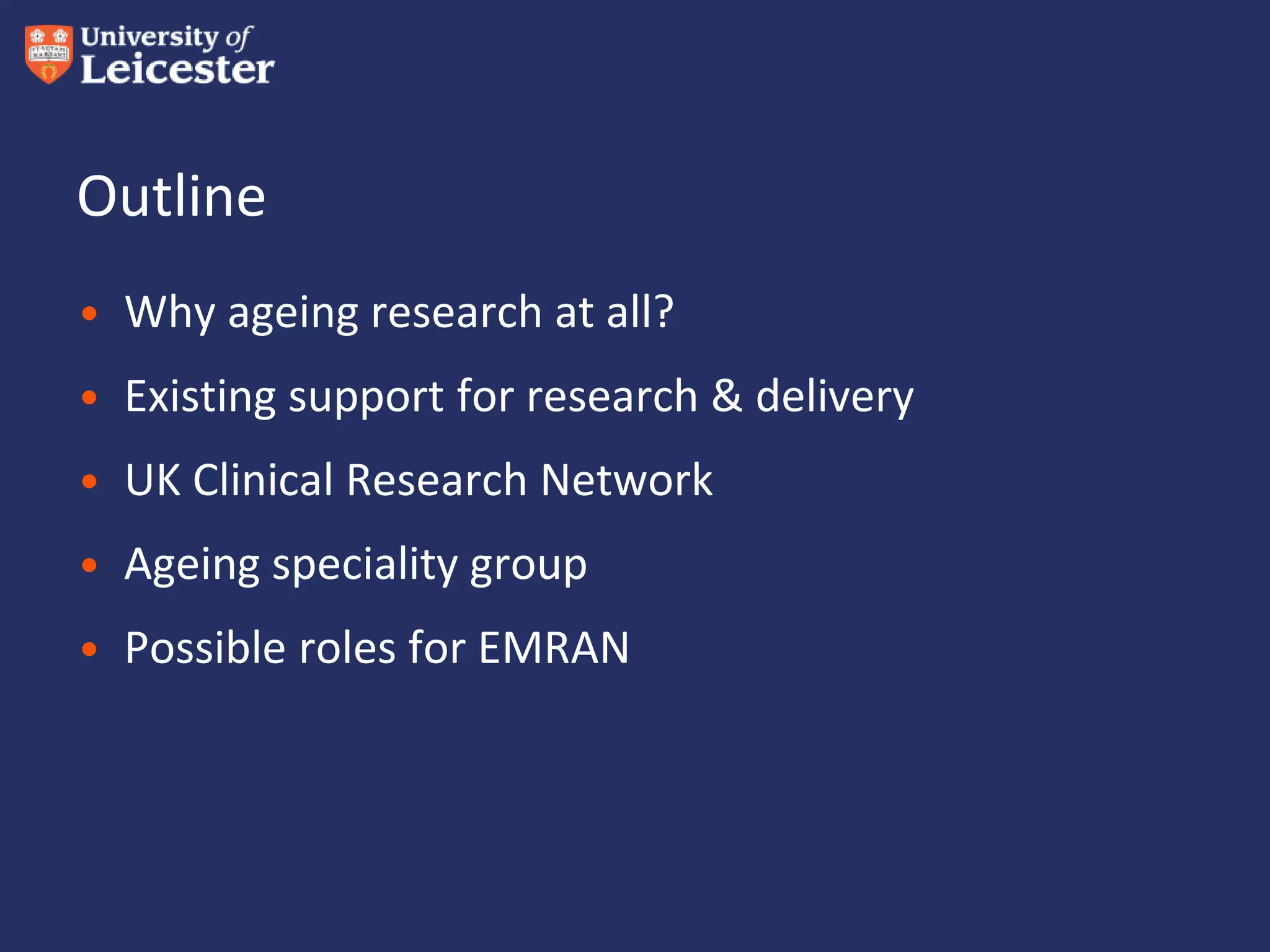 Simon Conroy EMRAN Launch | PPT