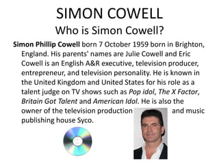 Simon cowell | PPTX