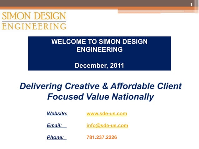 Simon Design Engineering | PPTX | Civil Engineering Industry | Industries