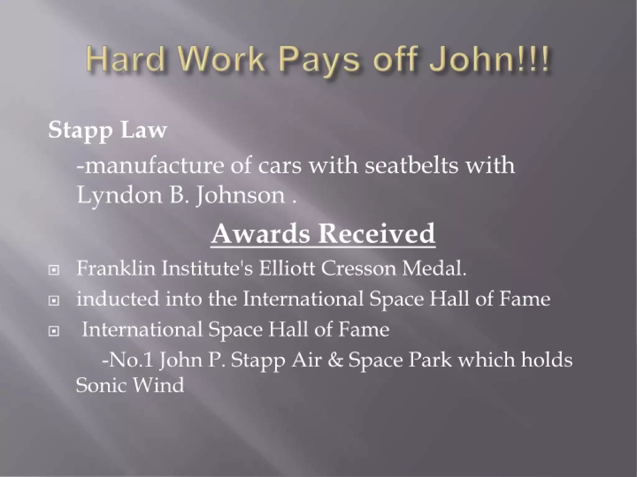 John Stapp | PPT