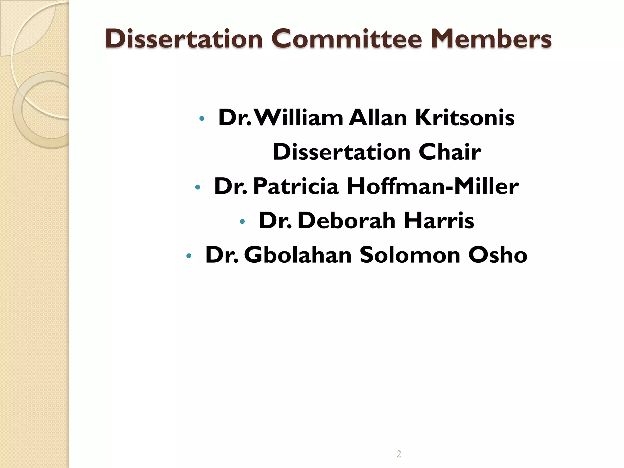 Dr. William Allan Kritsonis, Dissertation Chair for Simone A. Gardiner ...