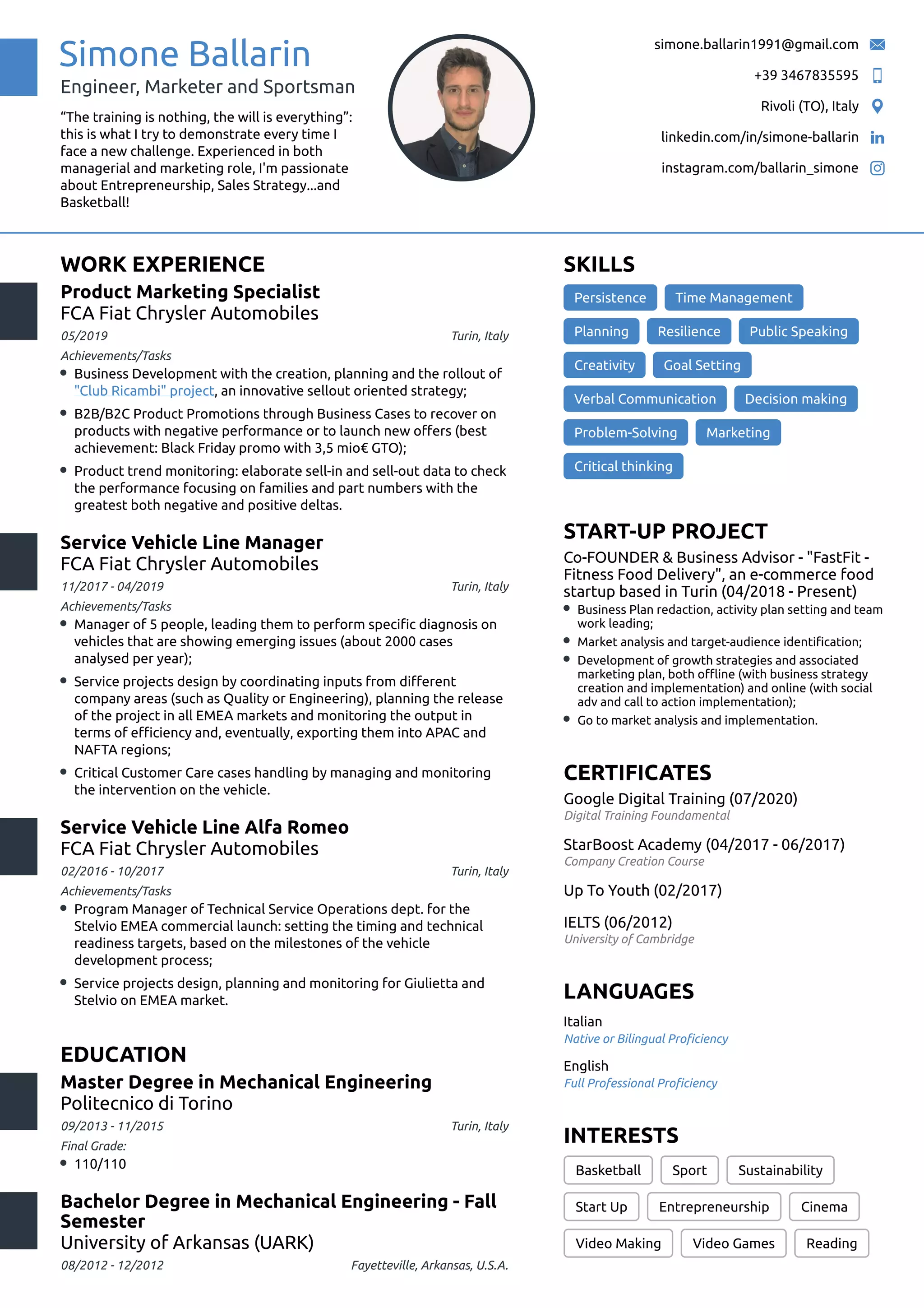Simone's resume | PDF