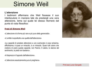 Simone Weil-by Lucia Gangale | PPTX