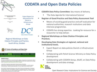 CODATA, Open Science Policies and Capacity Building by Simon Hodson | PPTX