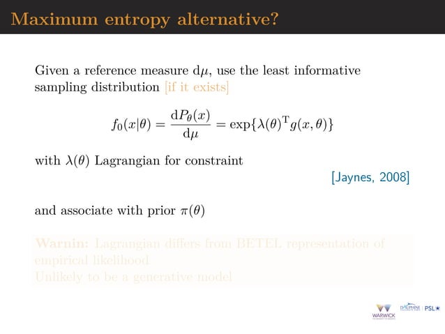 a discussion of Chib, Shin, and Simoni (2017-8) Bayesian moment models ...