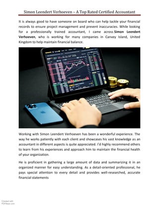 Simon Leendert Verhoeven – A Top Rated Certified Accountant.pdf