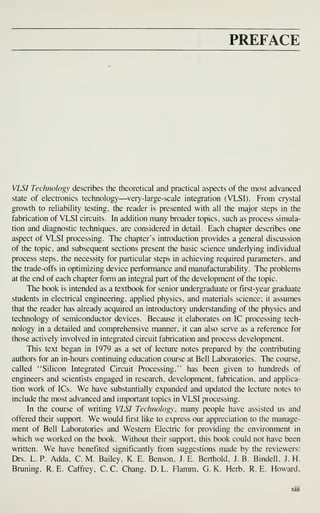 Simon M. Sze (editor) - Very Large Scale Integration (VLSI) Technology ...