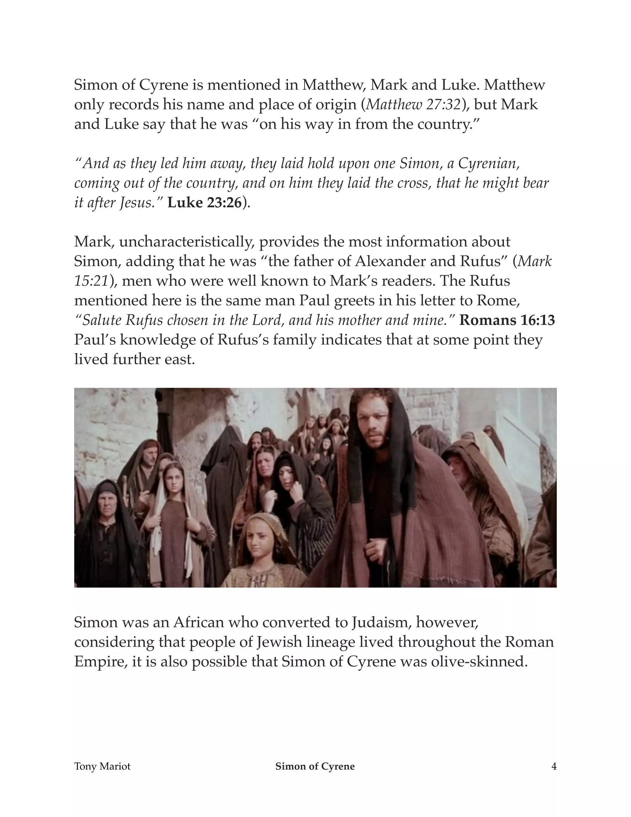 Simon of Cyrene | PDF