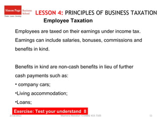 PRINCIPLES OF BUSINESS TAXATION | PPT