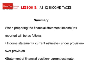 IAS 12 INCOME TAX | PPT