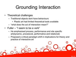 Simon penny presentation | PPTX