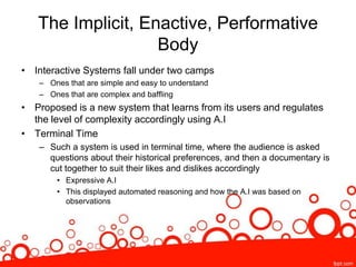 Simon penny presentation | PPTX