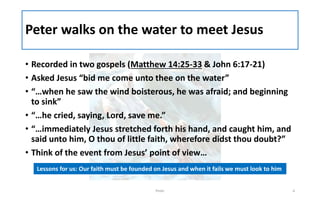 Simon peter – during christs minidtry | PPTX