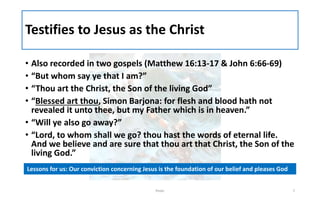 Simon peter – during christs minidtry | PPTX