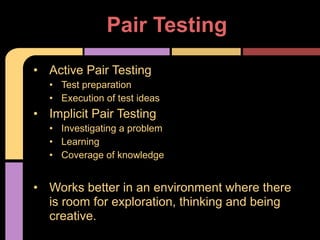 Simon Peter Schrjver: Pair Testing | PPT