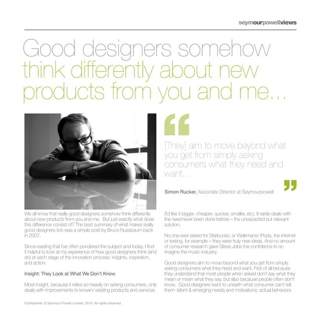 How Good Designers Think | PDF