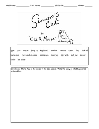 Simon's cat cat and mouse | PDF | Cats | Pets