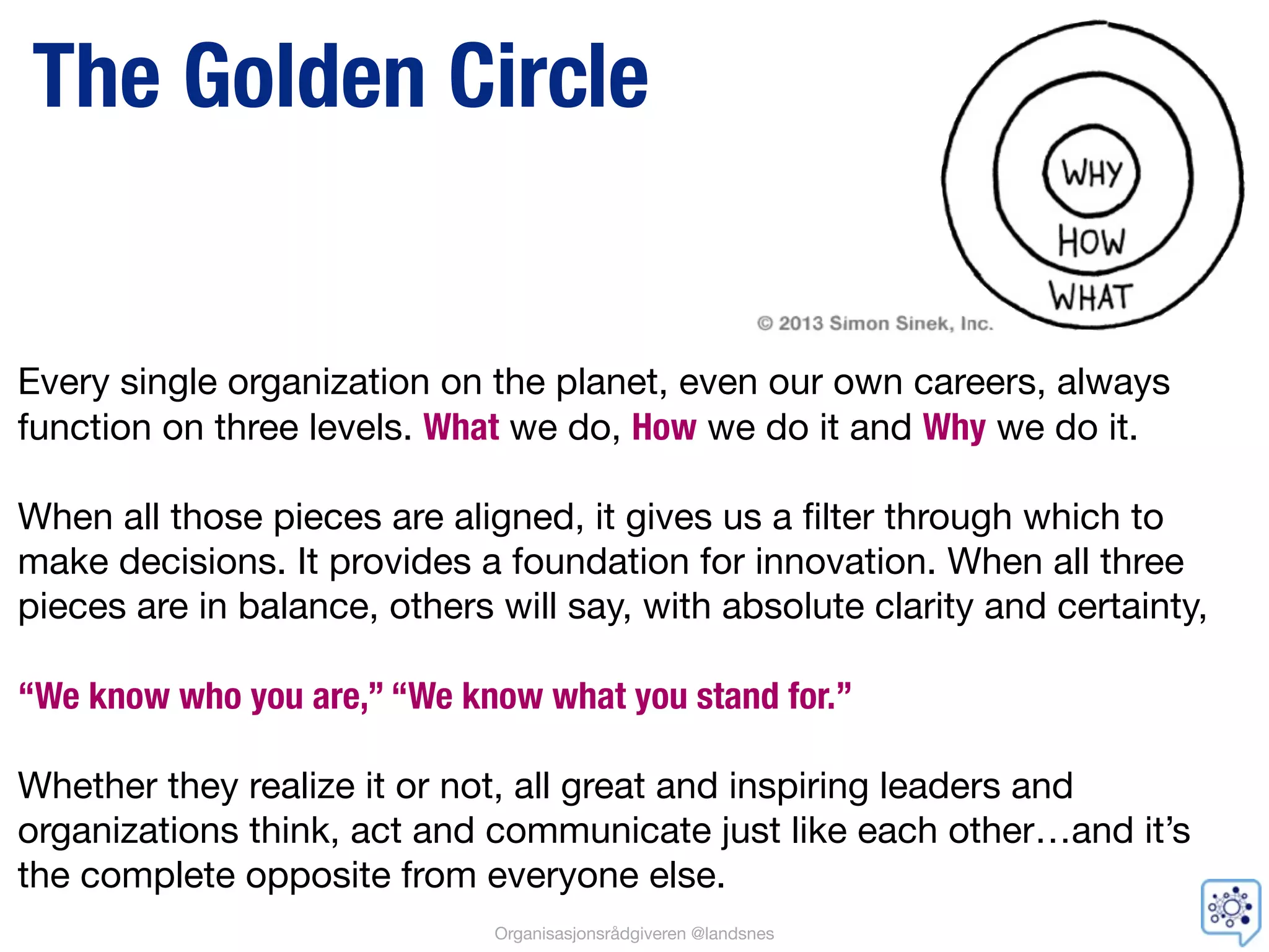 Simon Sinek - The golden circle - Start with the WHY | PDF