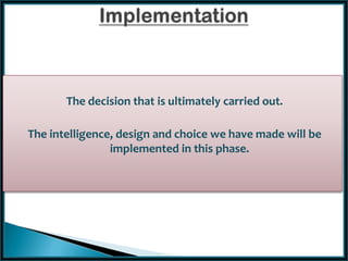 Simon’s model for Decision Making Process | PPTX