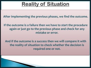 Simon’s model for Decision Making Process | PPTX