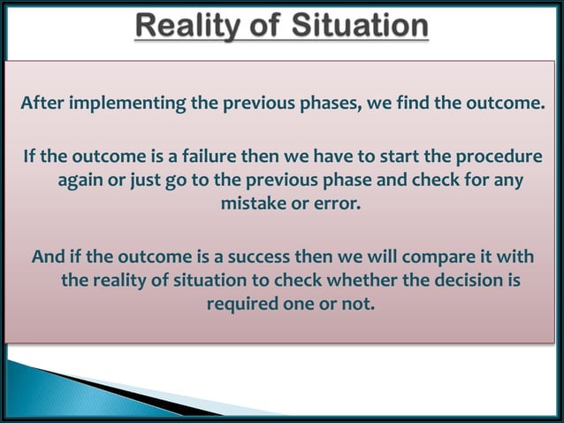 Simon’s model for Decision Making Process | PPTX