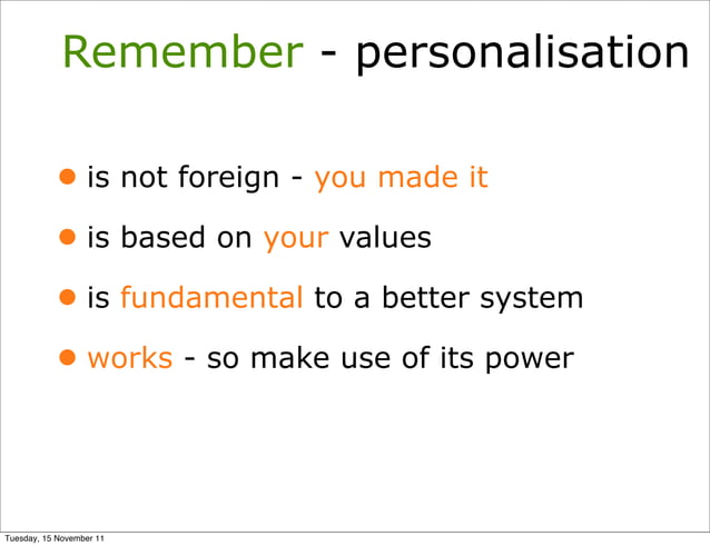 Whole System Change, the meaning of personalisation - Simon Duffy | PPT