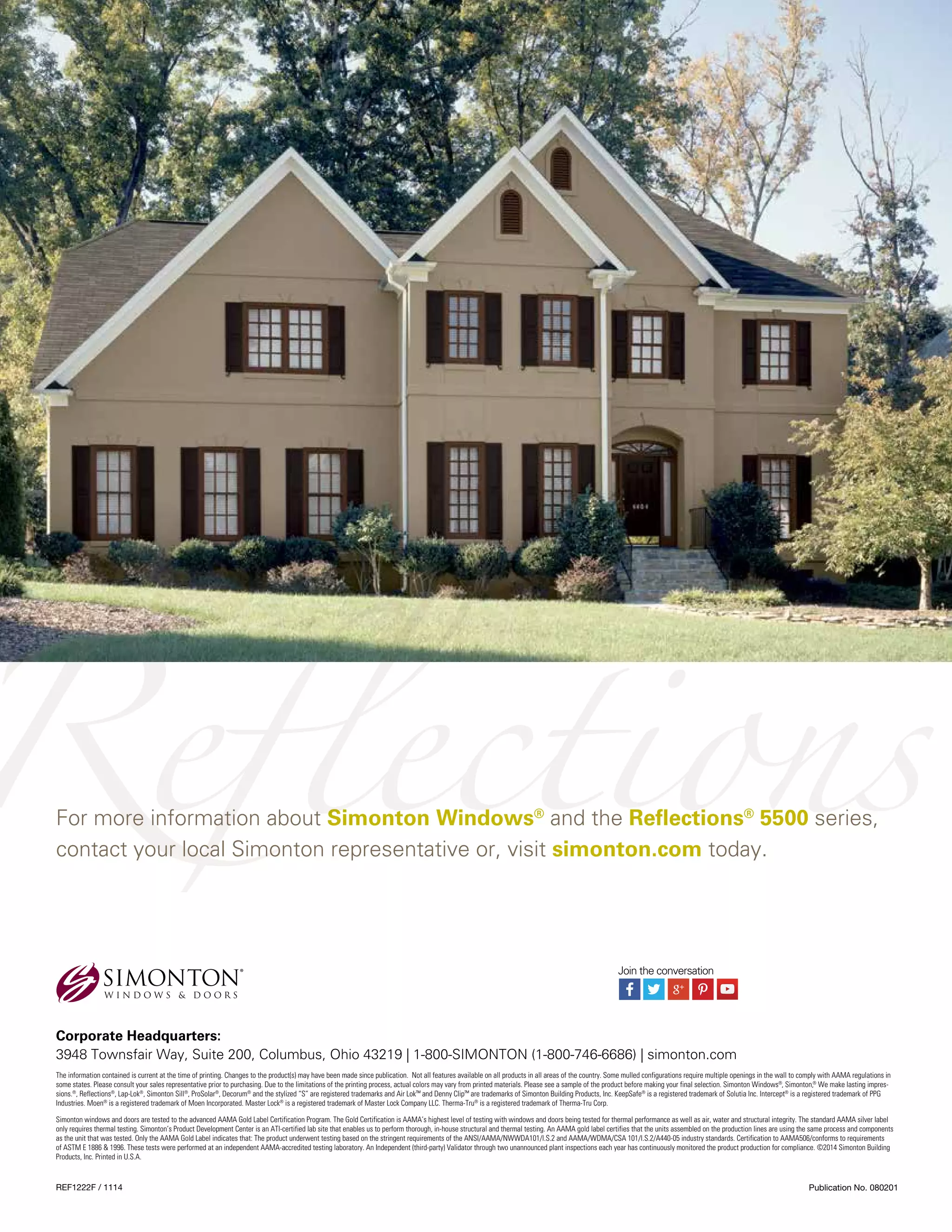 Simonton reflections 5500_style_guide | PDF