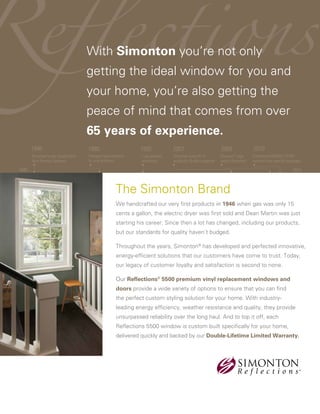 Simonton reflections 5500_style_guide | PDF | Woodworking | Arts and Crafts