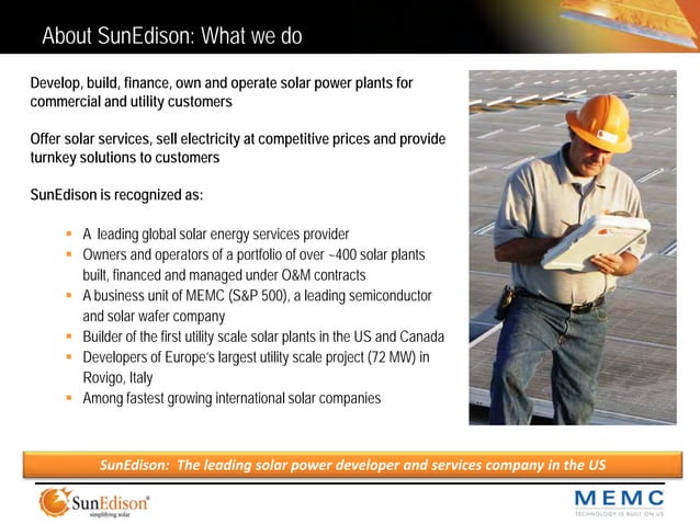 Simon Watson | SunEdison | PPT