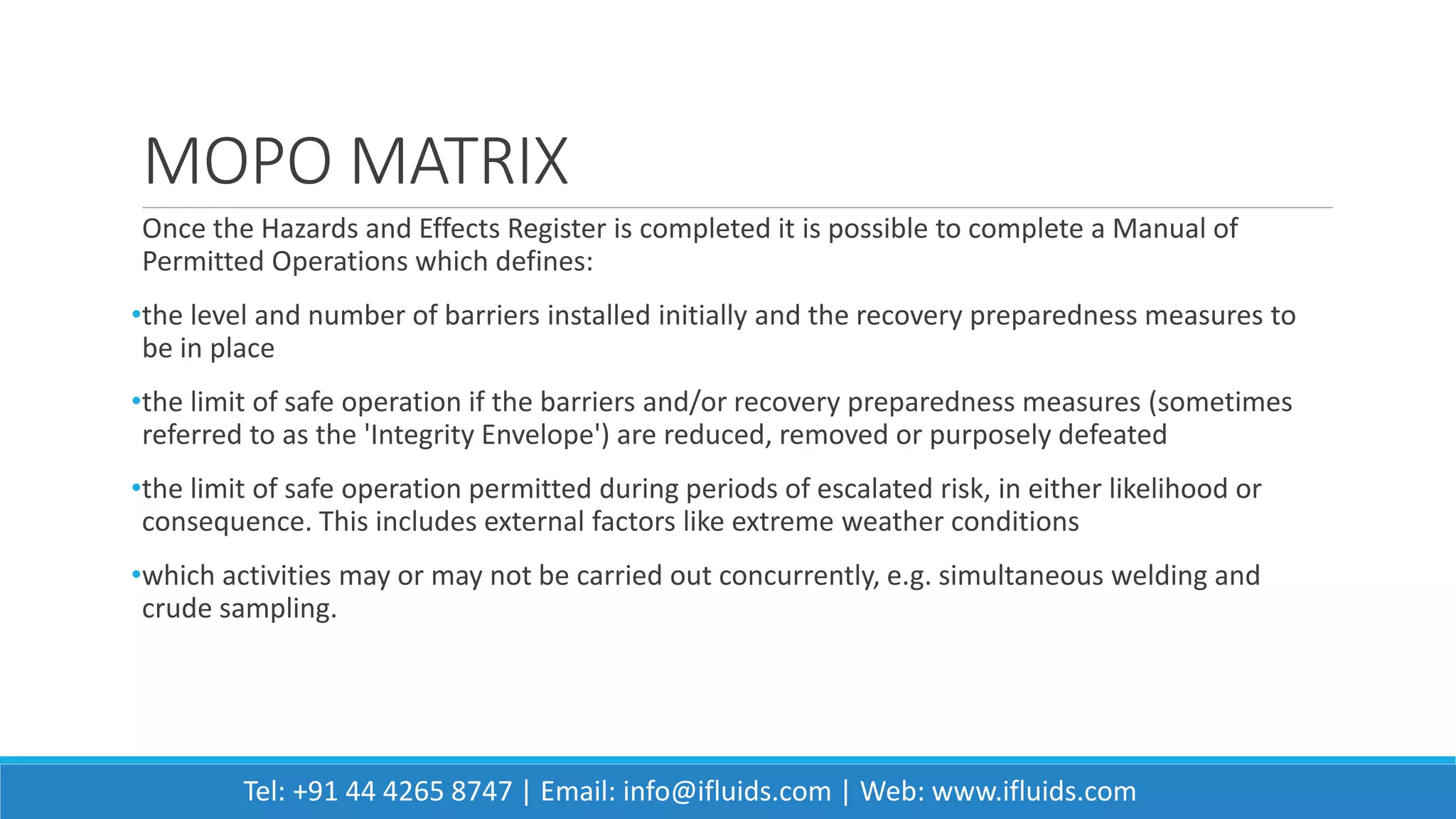 SIMULTANEOUS OPERATIONS (SIMOPS) STUDY - IFLUIDS ENGINEERING | PDF