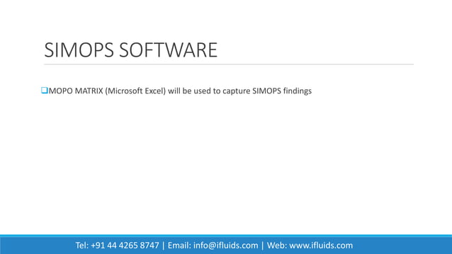 SIMULTANEOUS OPERATIONS (SIMOPS) STUDY - IFLUIDS ENGINEERING | PDF ...