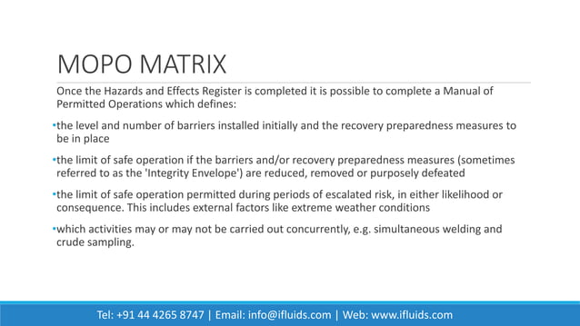 SIMULTANEOUS OPERATIONS (SIMOPS) STUDY - IFLUIDS ENGINEERING | PDF ...
