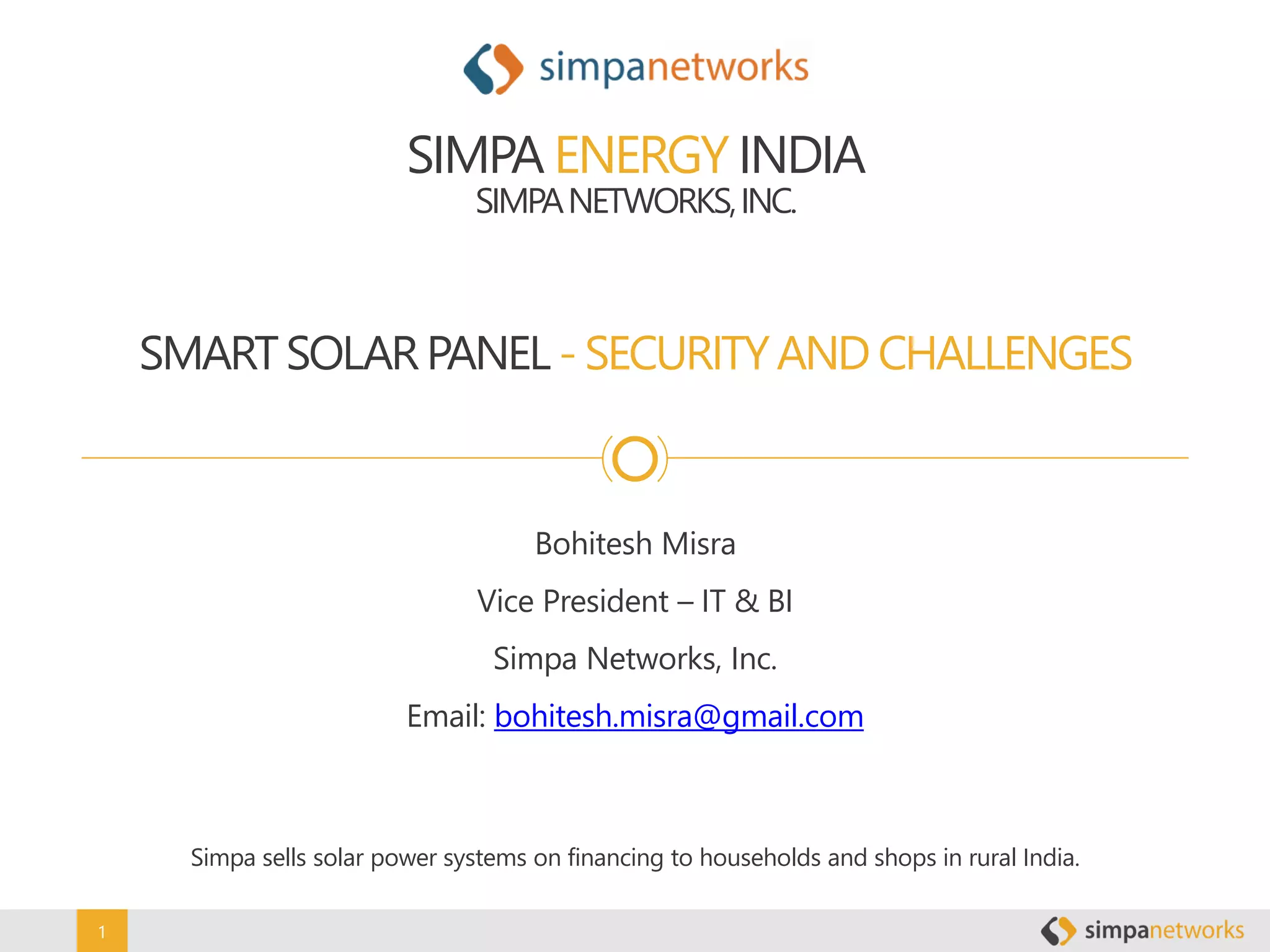 Internet of Things (IoT) based Solar Energy System security ...