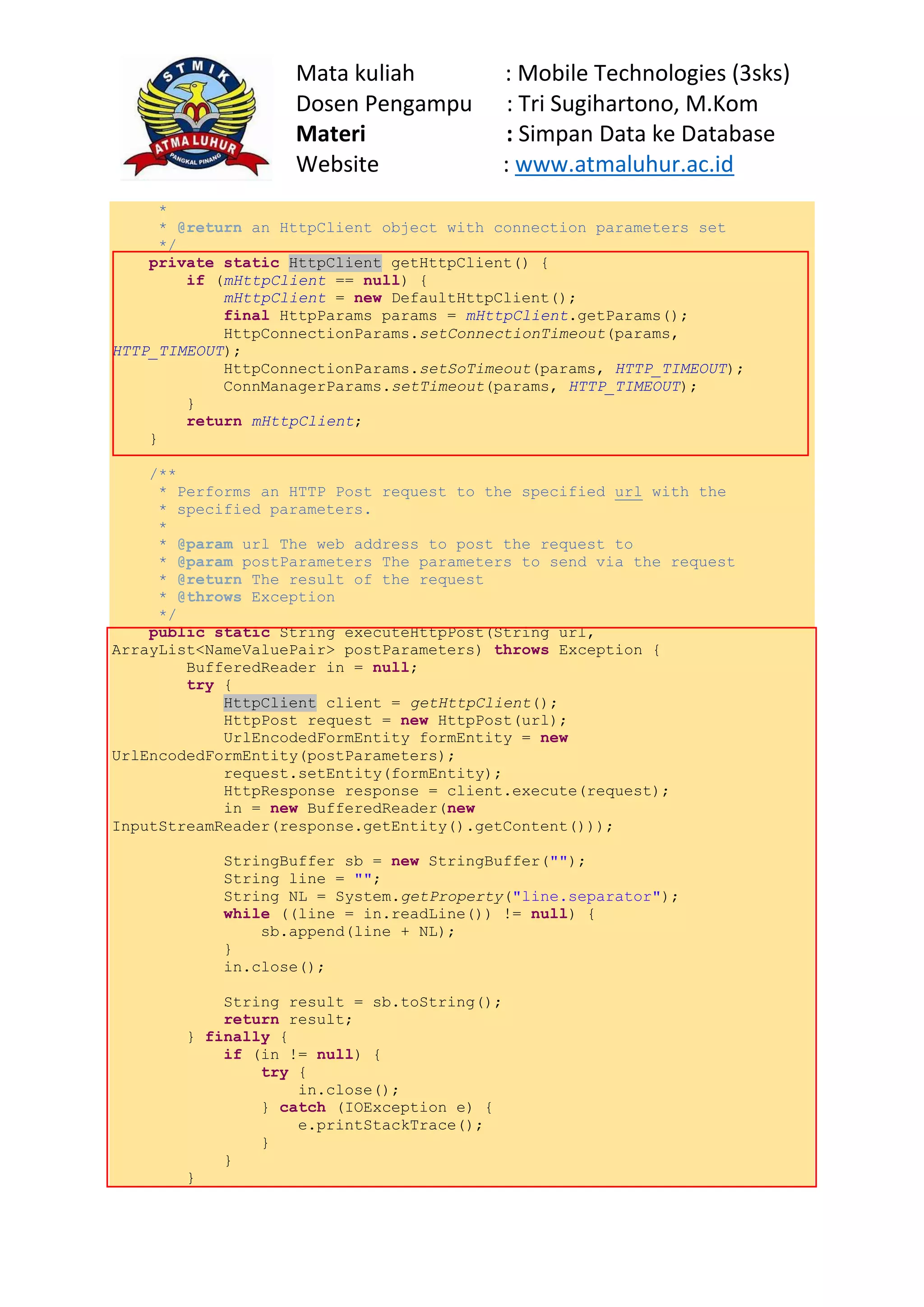 Simpan data- ke- database | PDF
